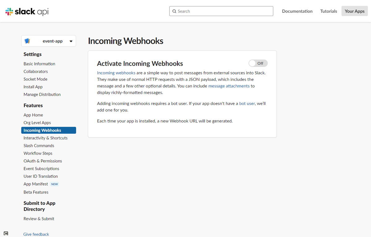 [laravel6] slackにWeb APIでメッセージを送る – monlog tech